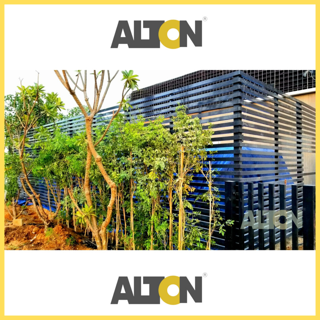 GI/Aluminum Panel Fence - Alton Fencing